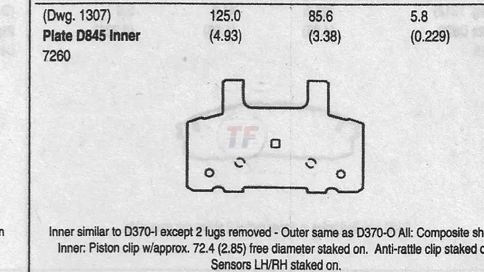 Pastilla Freno Delantera Chevrolet Cheyenne 3500 94-99 – COD=D845-7260 ...